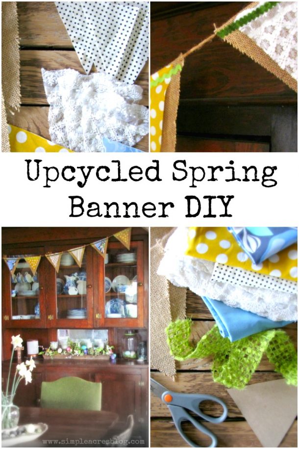 Upcycled Spring Banner DIY - Simple Acres Blog