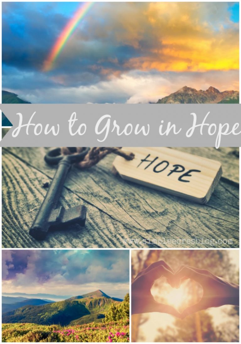 How to Grow in Hope - Simple Acres Blog