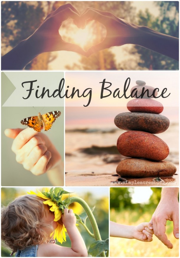 How to Find Balance - Simple Acres Blog