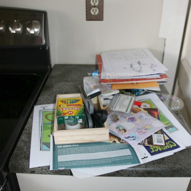messy-counter-top - Simple Acres Blog