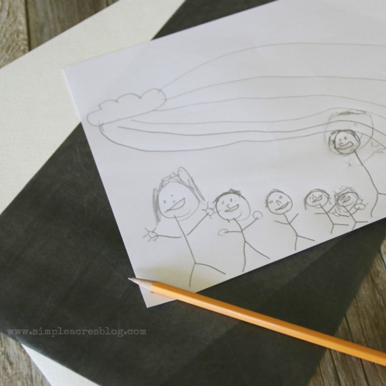 Kid's Watercolor Art Transfer - Simple Acres Blog