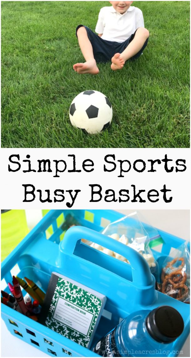Simple Sports Busy Baskets - Simple Acres Blog