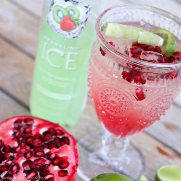 Pomegranate Lime Spritzer - Simple Acres Blog
